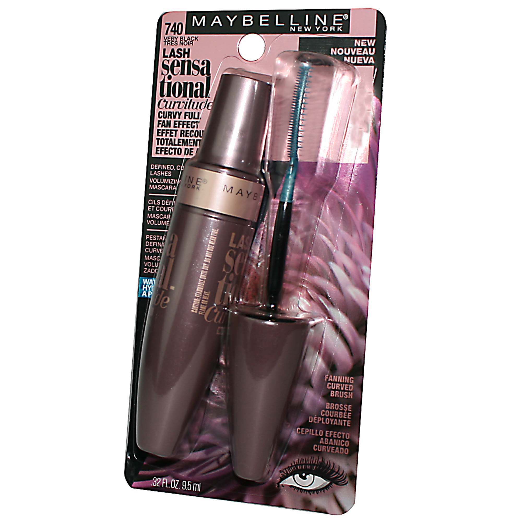 Mascara de Pestanas Lash Sensational Curvitude Waterproof Negro 9 5 mL