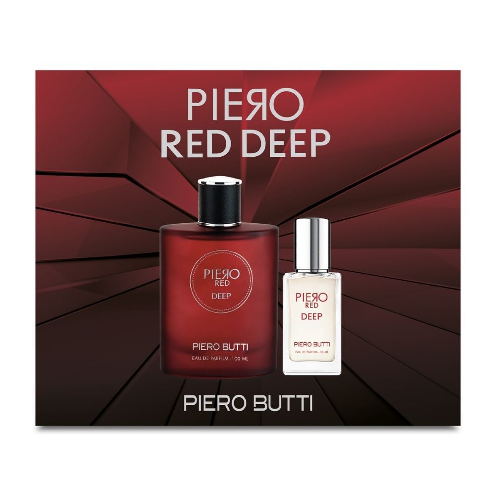 Set Perfume Hombre Piero Red Deep EDP 100 ml + 30 ml