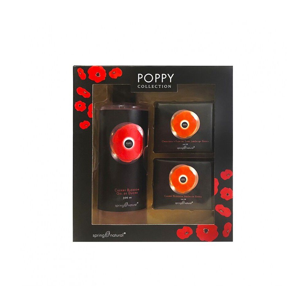 Pack Poppy Gel Ducha 300 mL y Jabón Barra 100 grs