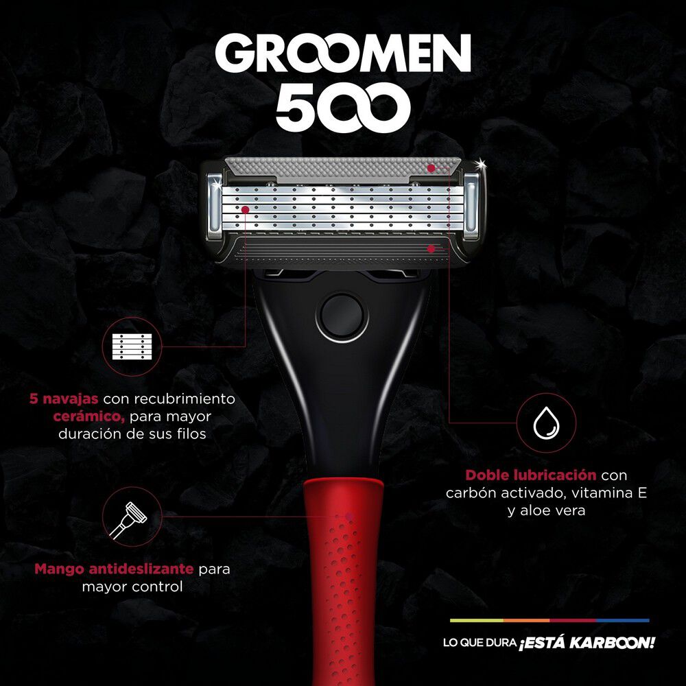 Pack Maquina Groomen 500 + 3 Cartuchos Bolso - Maicao