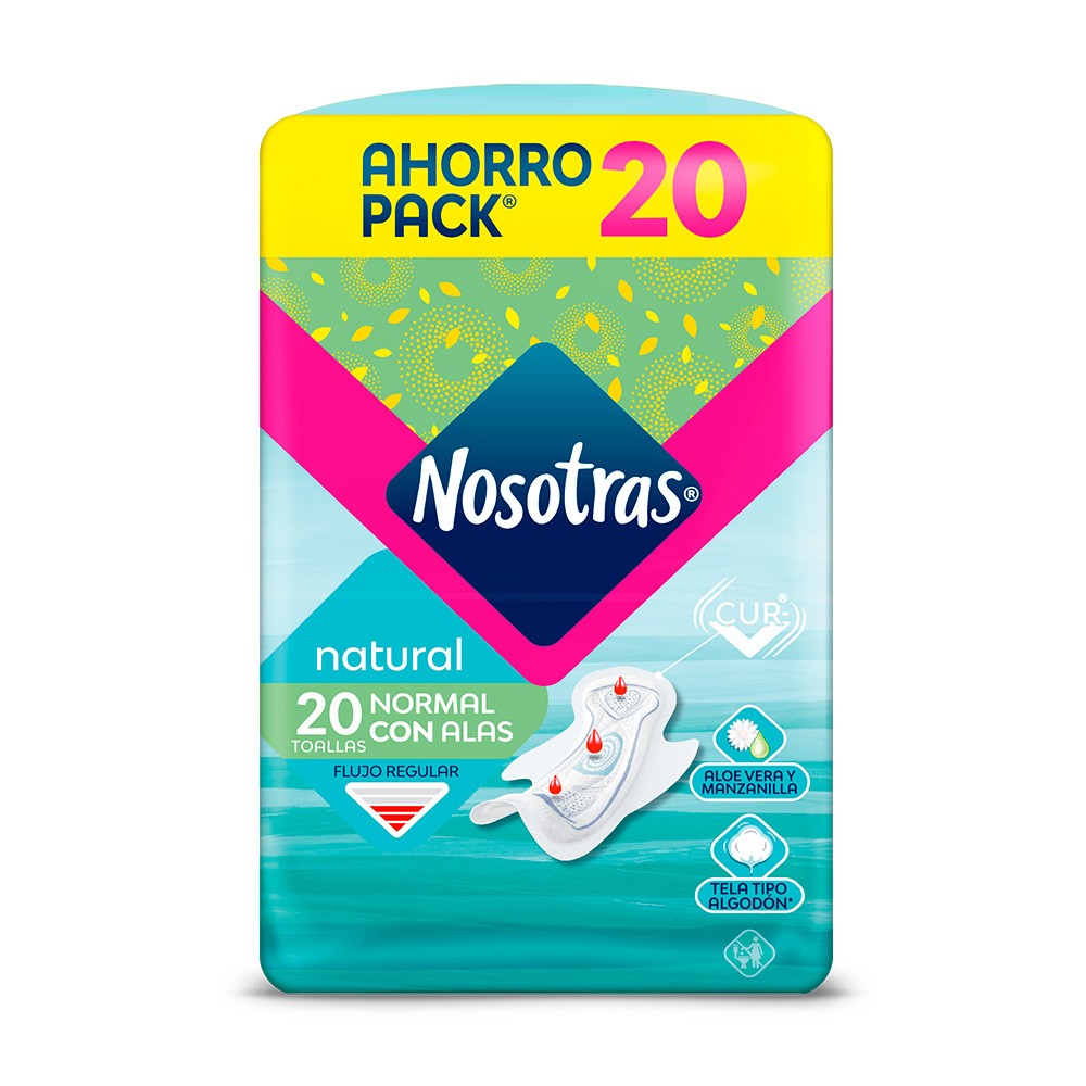 Toalla higiénica día normal aloe vera manzanilla - Maicao