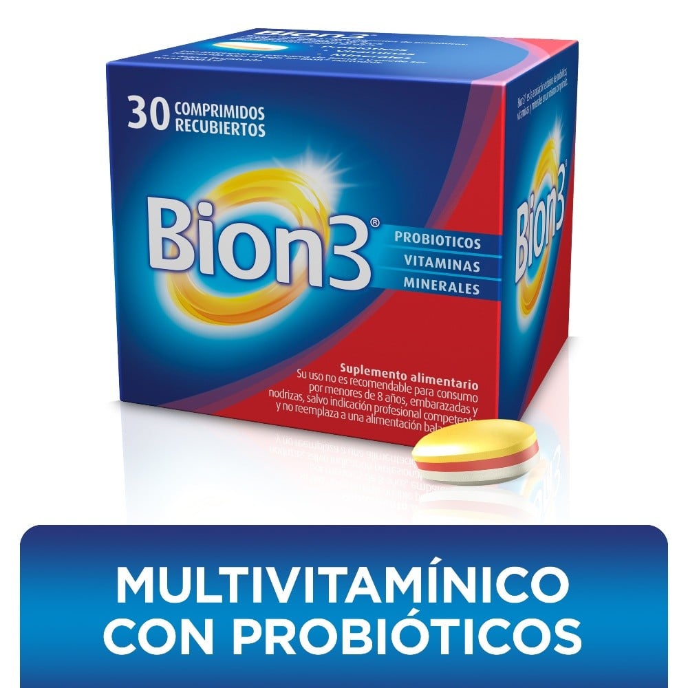 Bion 3 Vitaminas 295 mg 30 Comprimidos Recubierto
