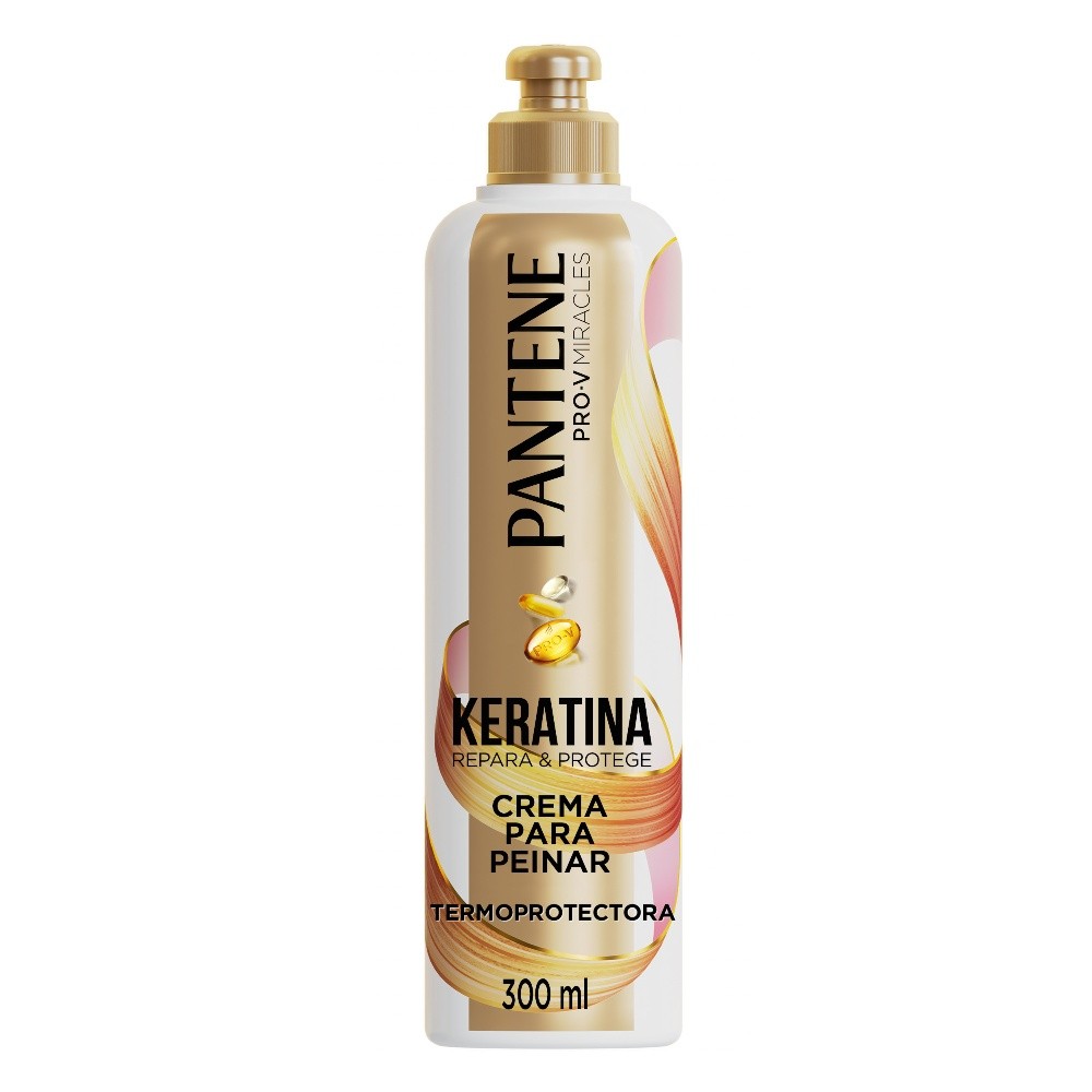 Crema para peinar termoprotectora Pantene Keratina Pro Vitamina B5 300 ml