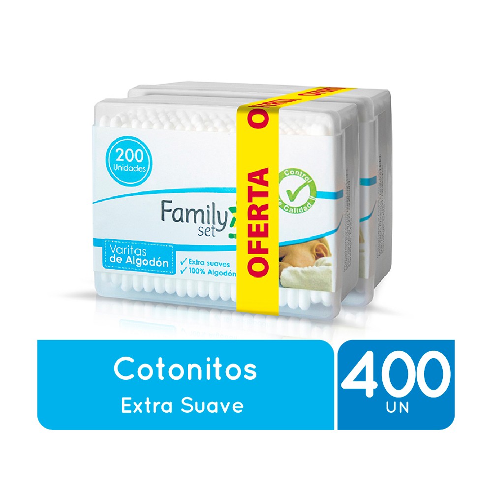 Cotonitos extra suaves 400 unidades