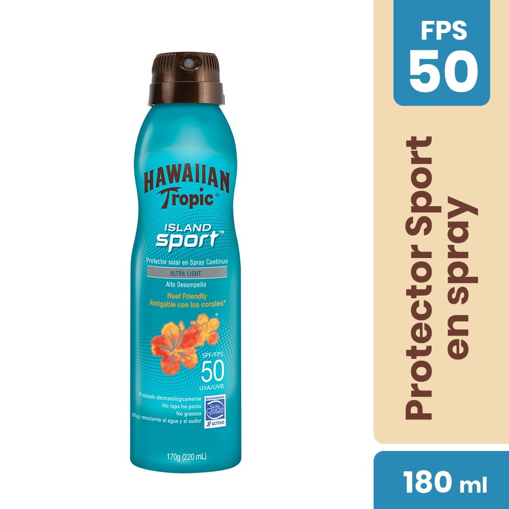 Protector Solar Hawaiian Tropic Island Sport Fps 50 220 mL