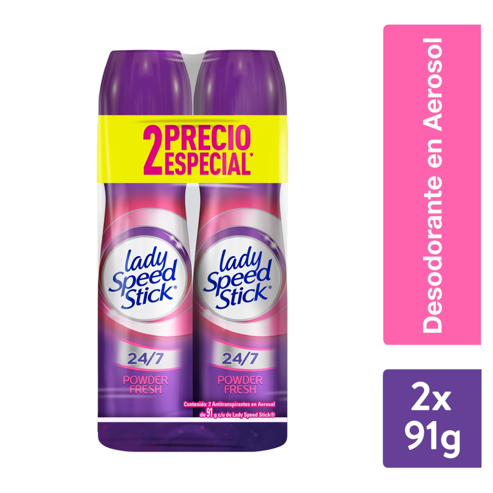 Desodorante en spray fresh 91g 2u