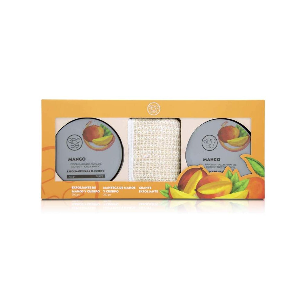 Mango Exfoliante 200 mL + Manteca Corporal 200 mL + Guante Exfoliante